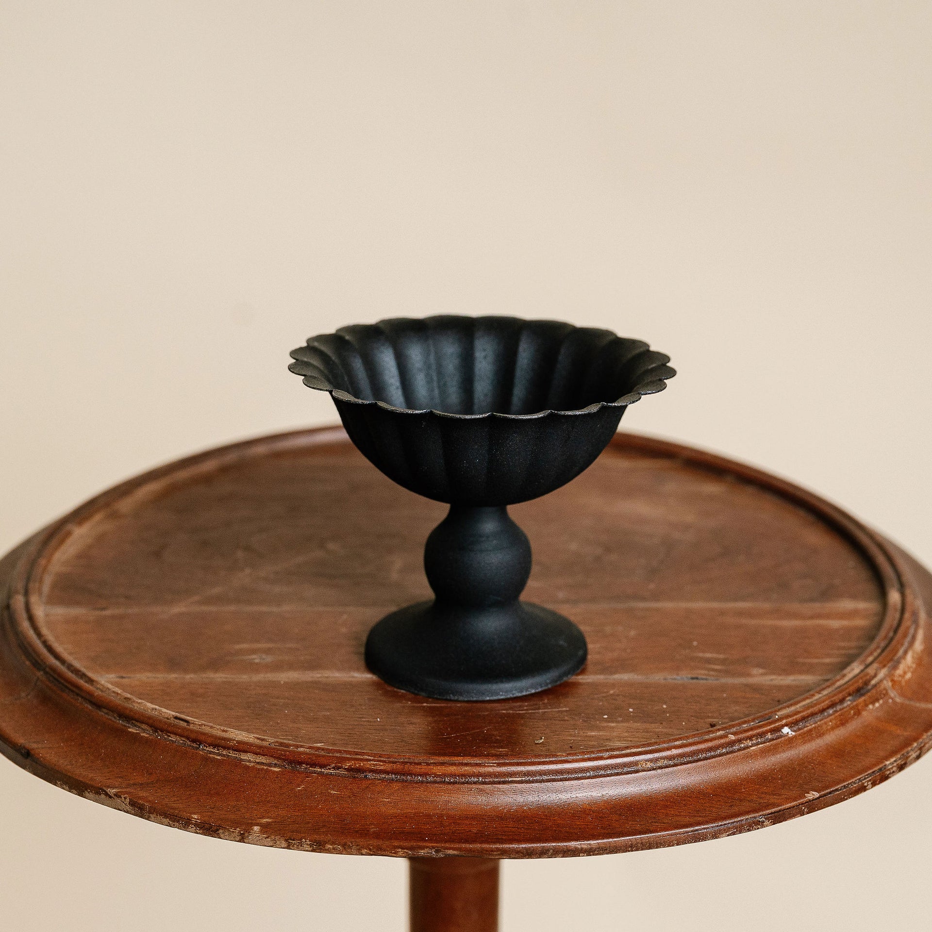 Iron Fluted Compote – Academy Florist